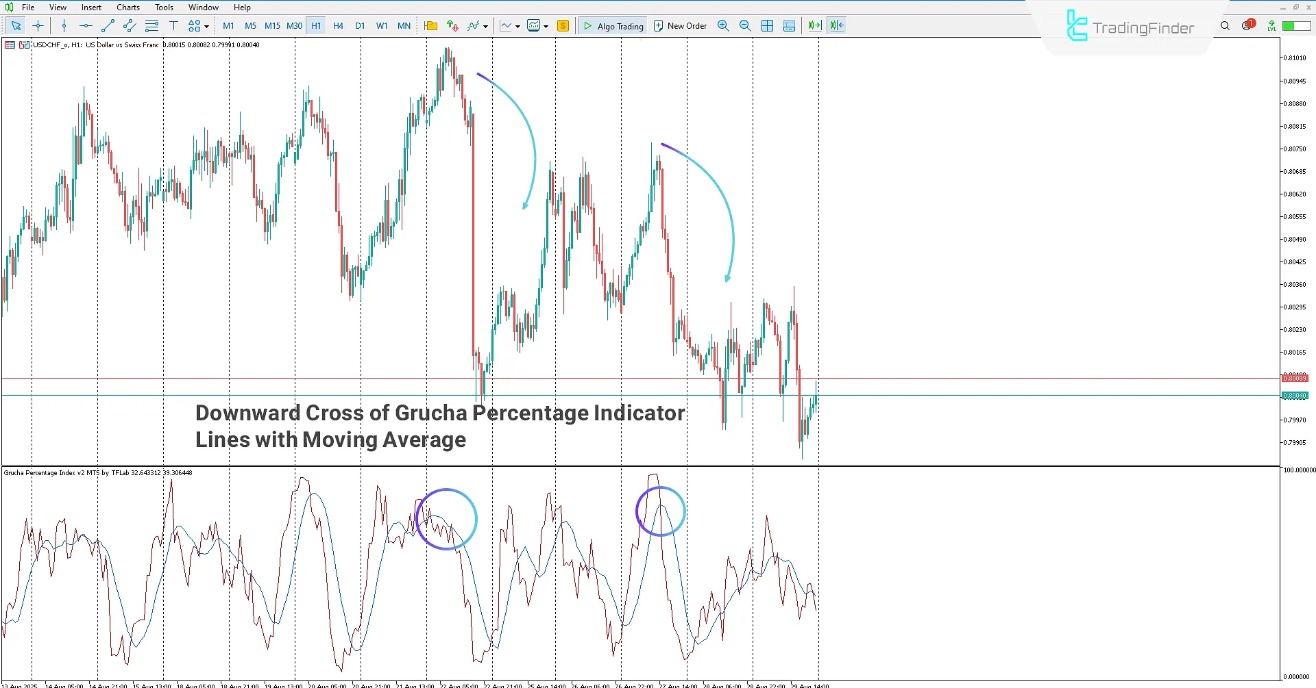 Grucha Percentage Index Indicator in MetaTrader 5 – Free